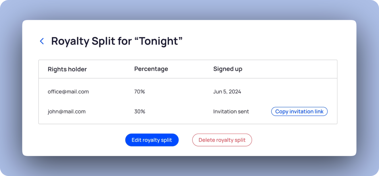 How to Set Up Royalty Splits – Sonomo Help Center